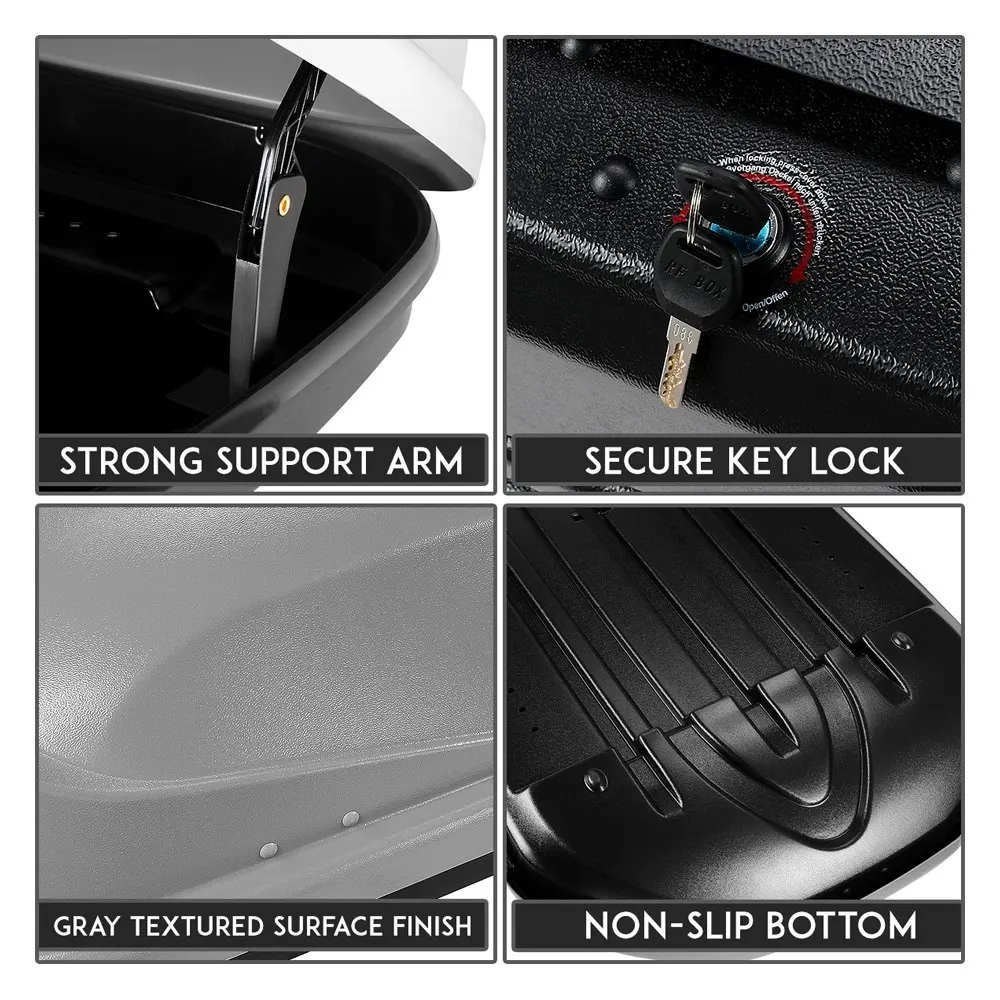 Car Roof Top Cargo Luggage Box Roof Rack Storage Carrier Box Waterproof ...