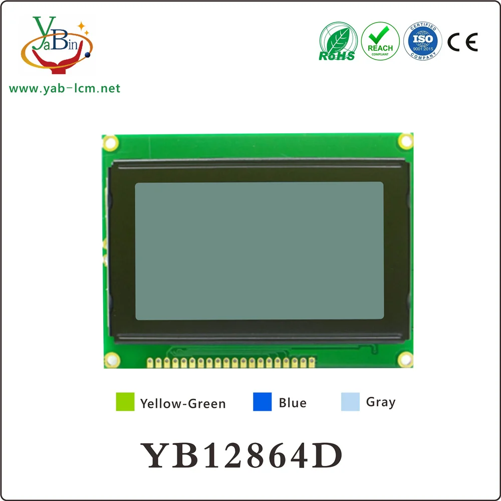 KS0108 LCD - Graphic 128x64 Display Module for Microcontrollers