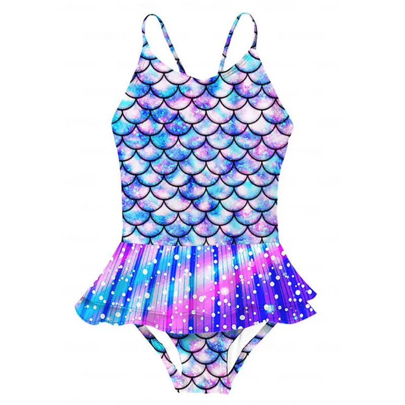 Lovely Kids Swimsuit Child Bikinis Girls Swimwear Girls One Piece fish ...