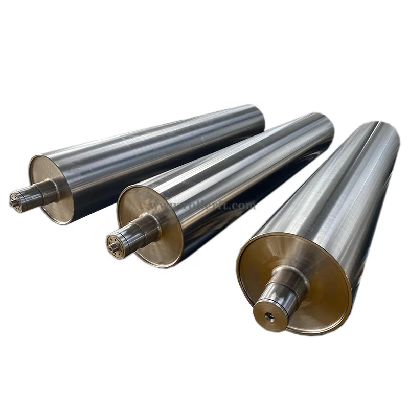 Matting Steel Roll Rubber Bonding Roll Smooth Surface Steel Roller ...