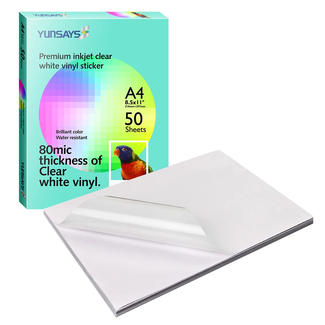 Printable Label Sticker Full Sheets Compatible With Inkjet Laser