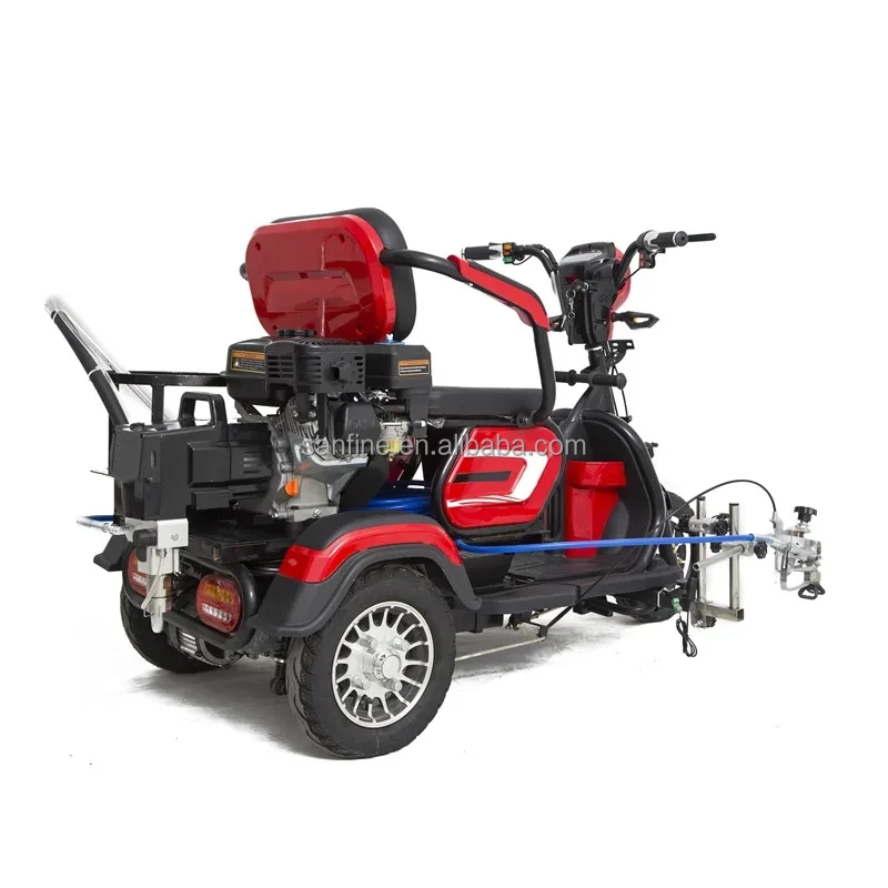 Electric Tricycle Ride-on Gas Line Striper Airless Paint Sprayer Road ...