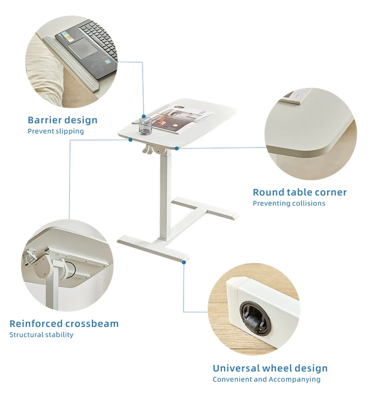 Sit Stand Movable Desk - Ideal for Home Office & Training