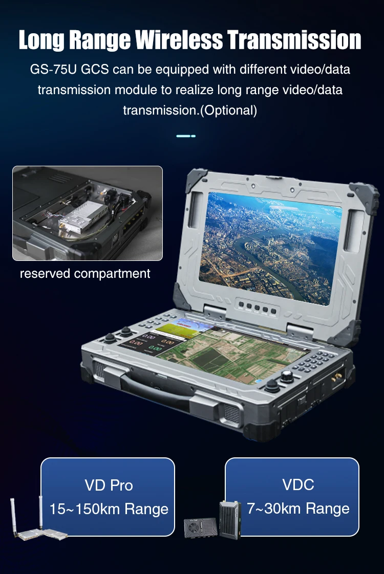 Foxtech Gs-75u Dual-screen Ground Control Station Drone Uav Aircraft ...