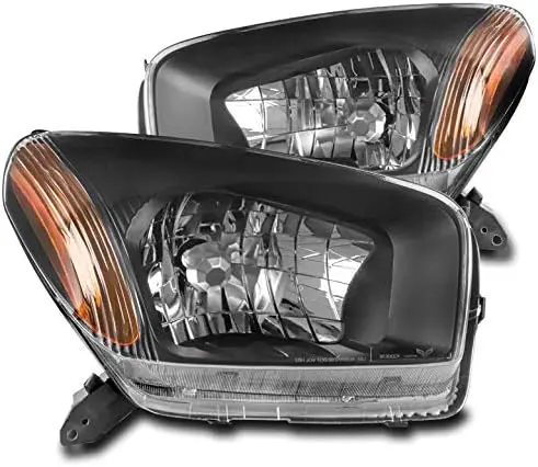 Black Bezel Housing Headlights for Toyota RAV-4 2001-2003