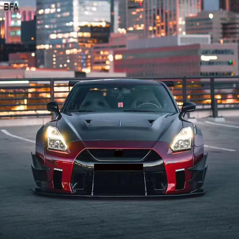 For Nissan Gtr R35 Upgrades The Second Generation Lb Wide-body Bumper ...