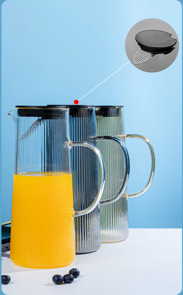 Borosilicate Glass Jug Kettle Set 6 Cups Hot Water Available Water ...