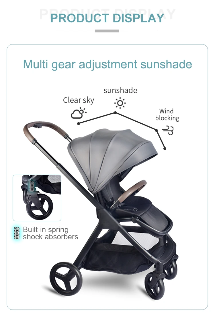 Wholesale Custom Baby Carriage 3 In 1 High Landscape Baby Strollers ...