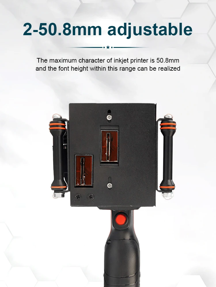 50.8mm Portable Hand Jet Printer Barcode Handheld InkJet Printer Expiry ...