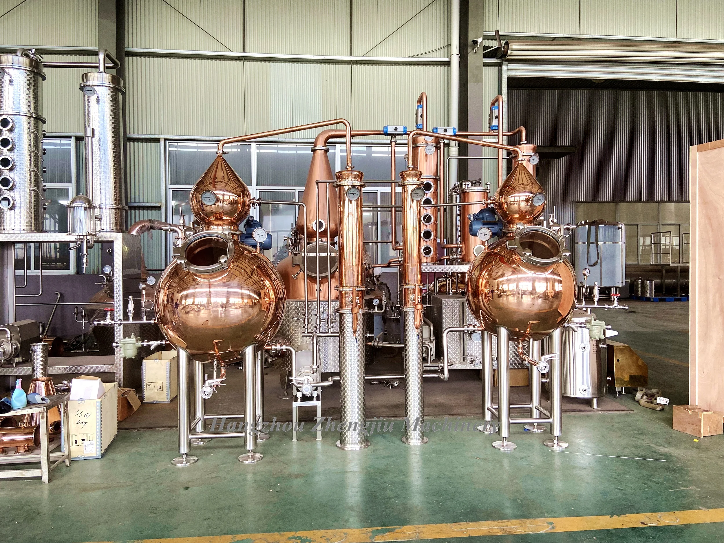 Twins Pot Red Copper Stills Distillery Alcohol Distiller Equipment ...