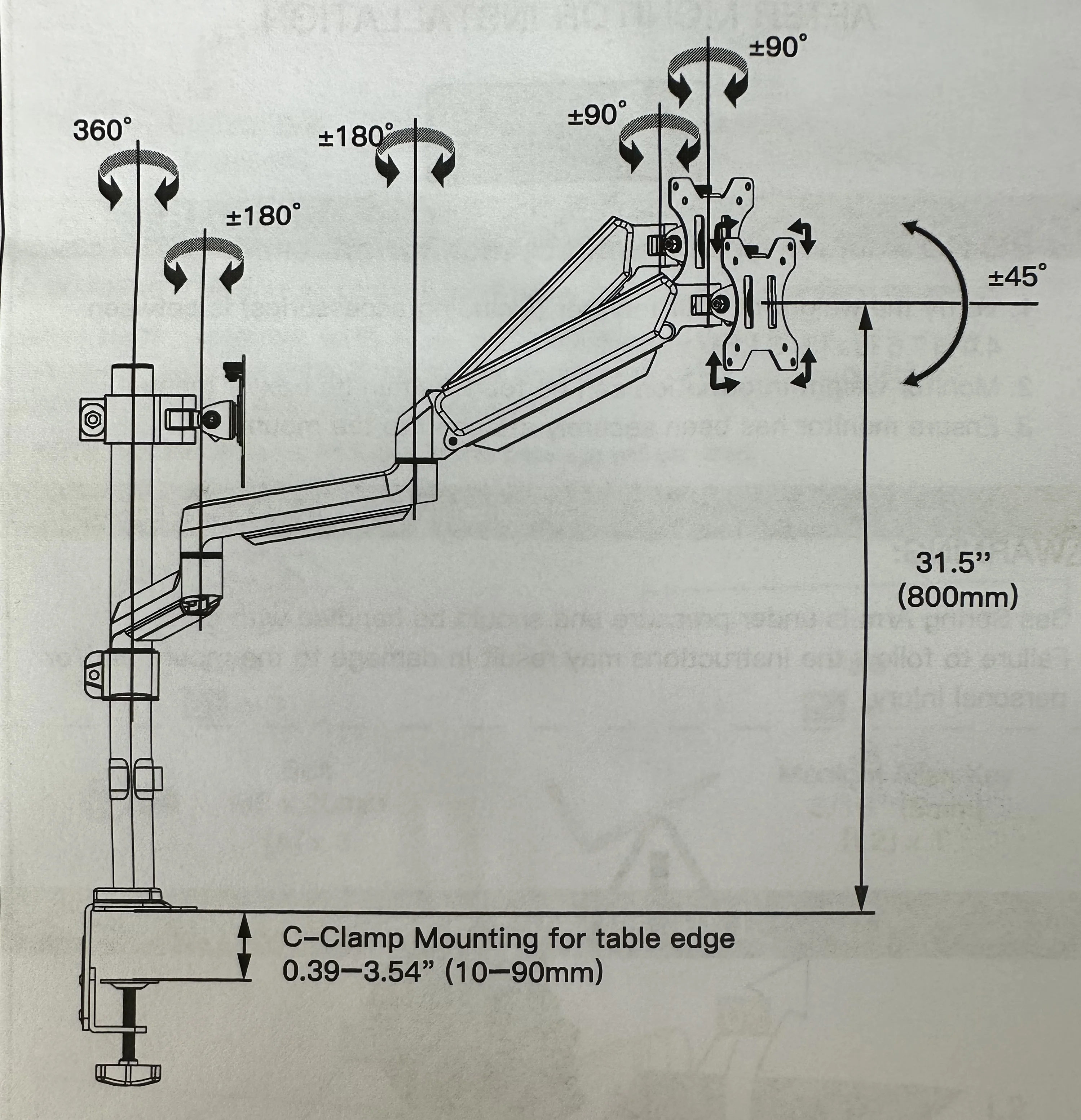 Triple Monitor Stand - Heavy Duty & Versatile Mounting