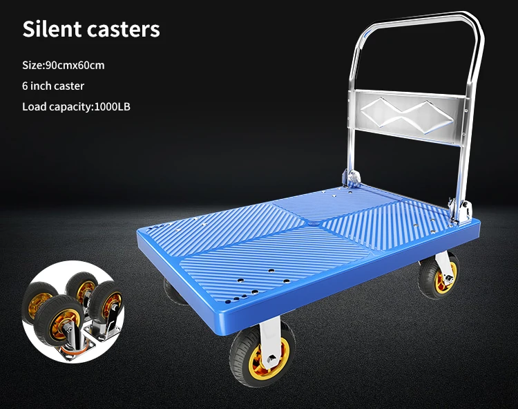 150kg Foldable Dolly Cart Hand Truck Trolley Platform Structure Hand ...
