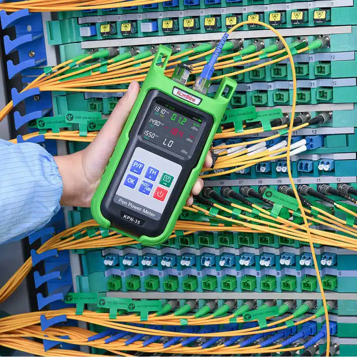 Handheld KPN-35 Pon Fiber Optic Power Meter with SC Connector Network ...