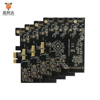 4 Layers Pcb Enig Black Solder Color Ipc-3 Standard Circuit Board Enepig Pcb Fabrication Factory ...
