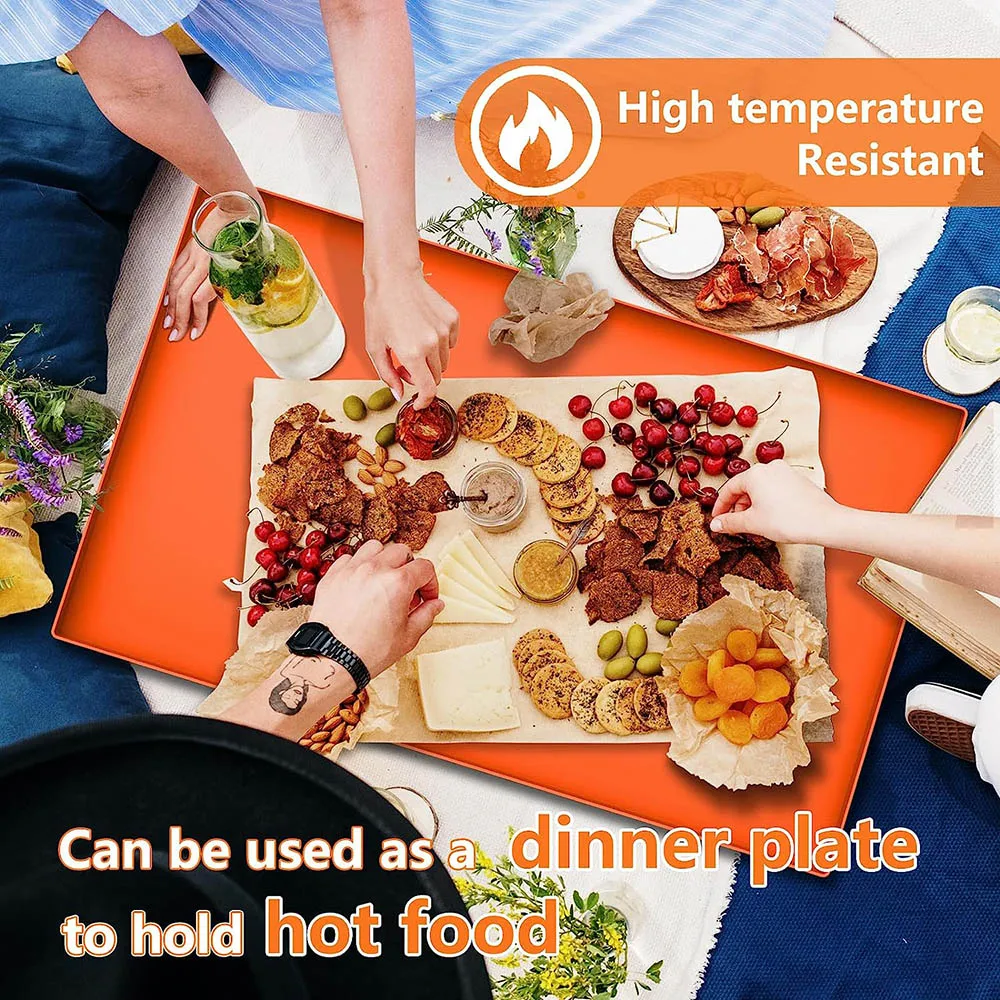 36 Inch Food Grade Protective Cover Silicone Mat Silicone Grill Mat ...