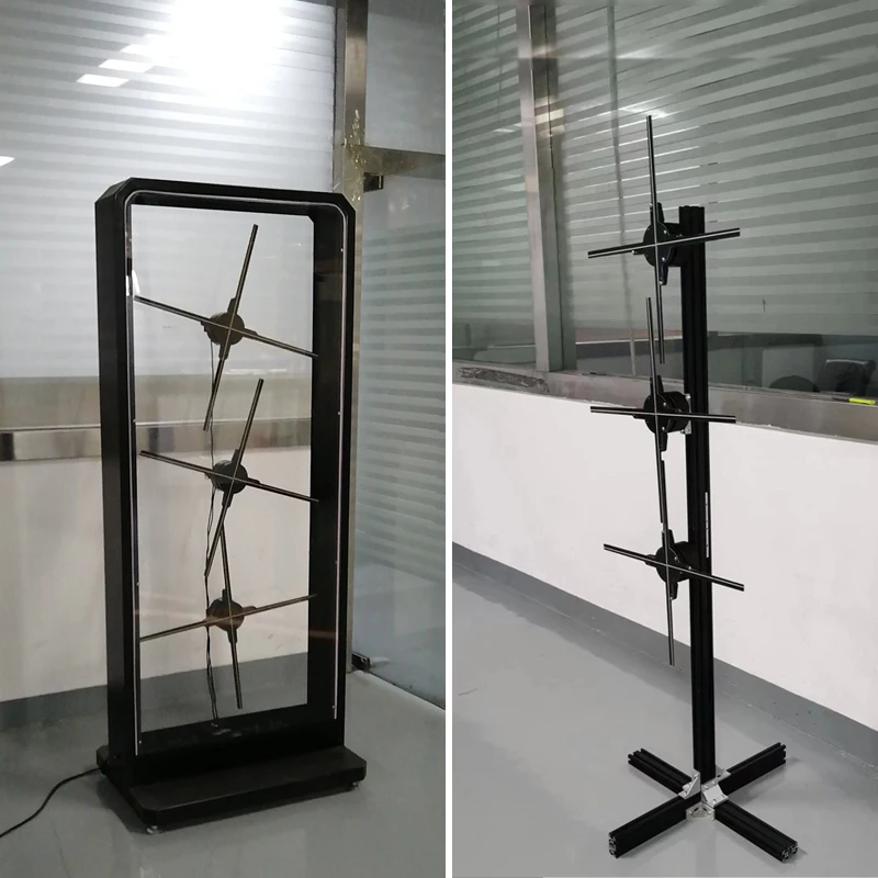 Holograma 4d Split 4k Beamer Leinwand 3d Hologram Led Fan 3d Signage ...
