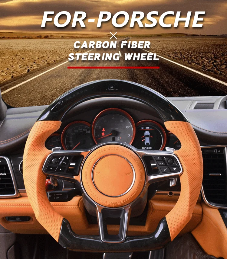 Carbon Fiber Steering Wheel For Porsche Cayenne Macan 997 Panamera 911 ...