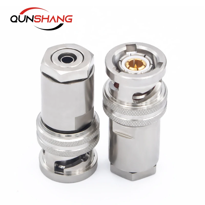 Triax Trb-j-316 Nickel Plated Male Coaxial Bnc Connector Oem