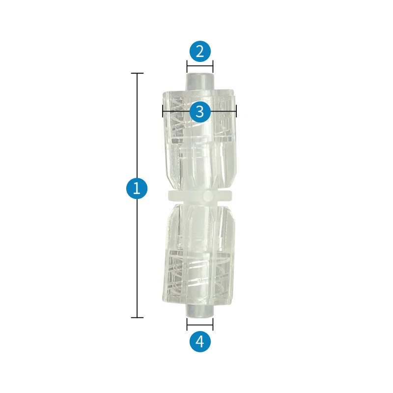 Syringe/Needle Adapter Transparent Double Female Connector Adapter ...