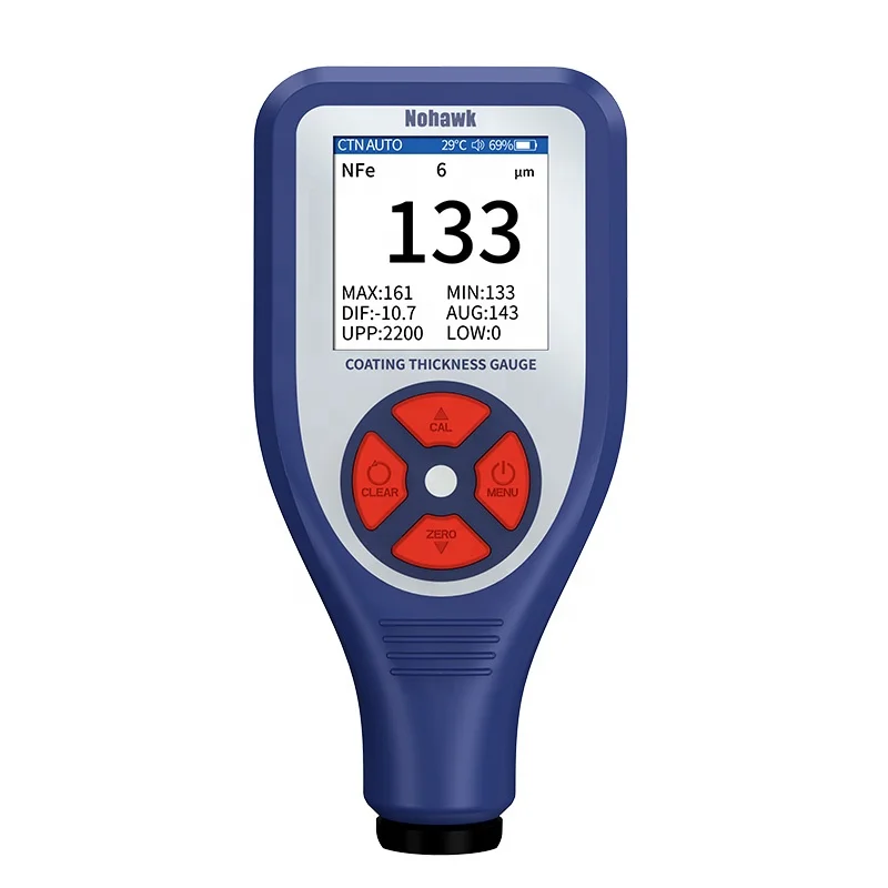 Portable Coating Thickness Gauge Dual Screen Car Paint Checker Meter ...