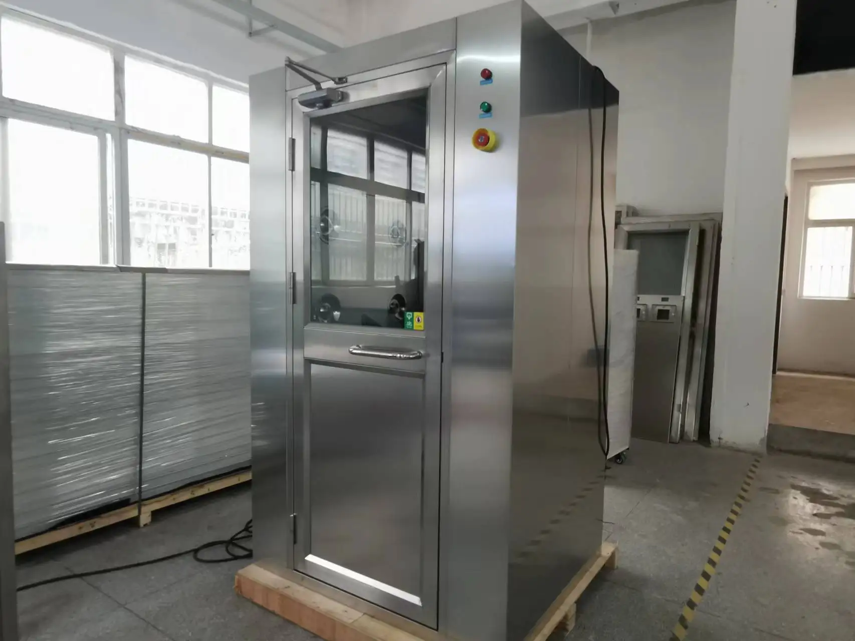 Modular Interlocked System Gmp Cleanroom Stainless Steel Air Shower ...