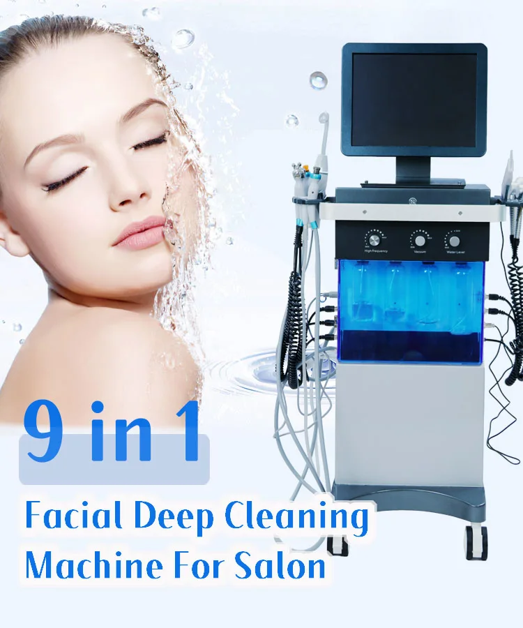 Hydra Micro Dermabrasion 9 In 1 Beauty Machine Oxygen Facial Jet Water ...
