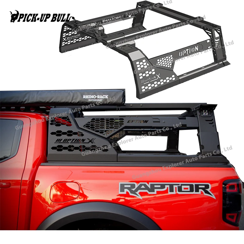 Pick-up Bull 4x4 Universal Truck Bed Rack Ladder Roller Cover Cargo ...