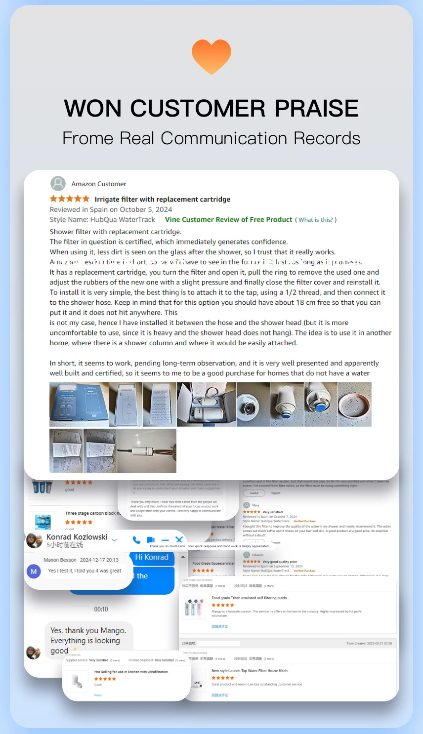 Electroplating Shell Diamond Shower Water Filter - Remove Fatigue