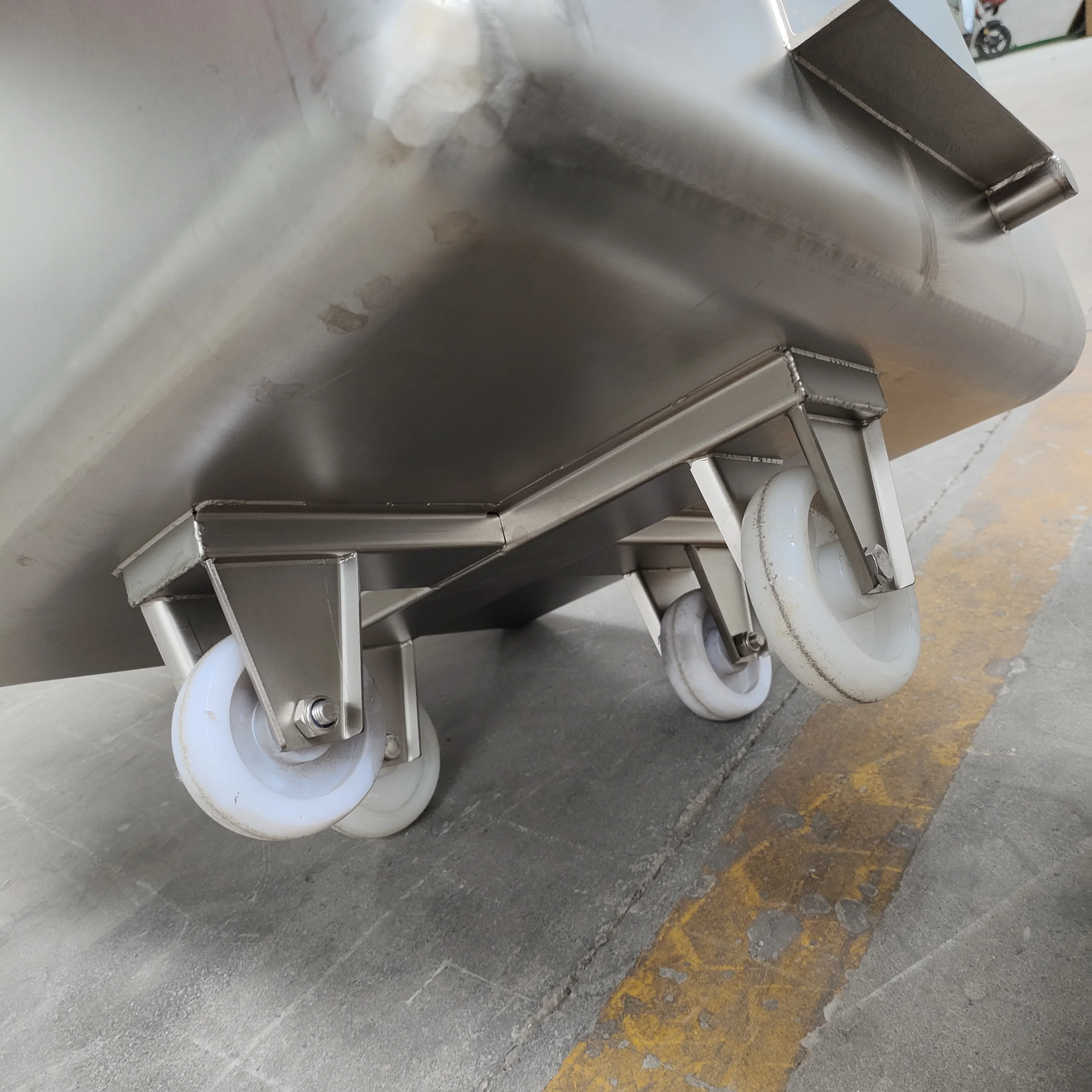 Sus304 Stainless Steel 200l 300l Hopper Trolley Sausage Meat Bins Food ...