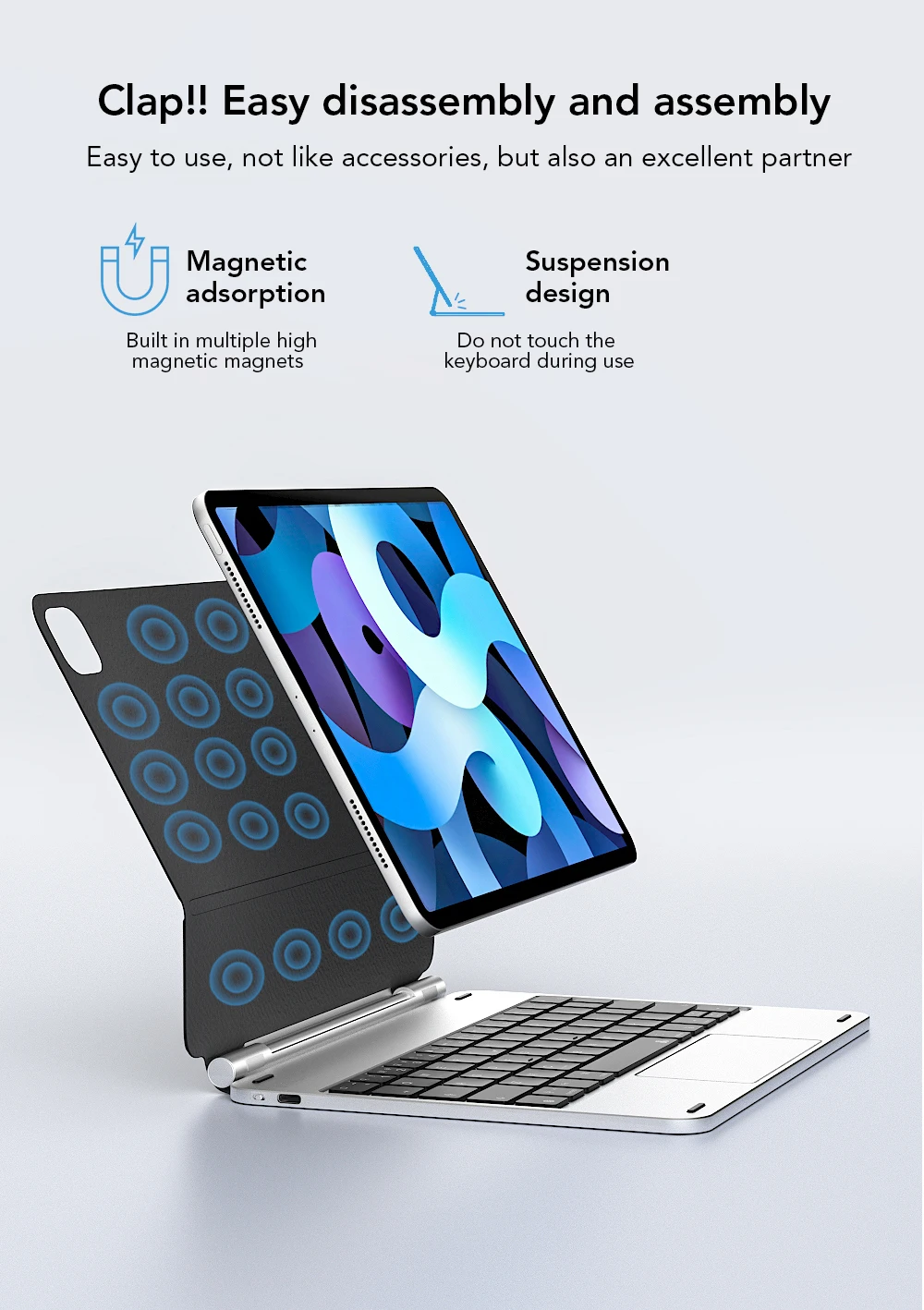 2023 New Custom Language Wireless Backlit Mute Metal Magic Keyboard ...