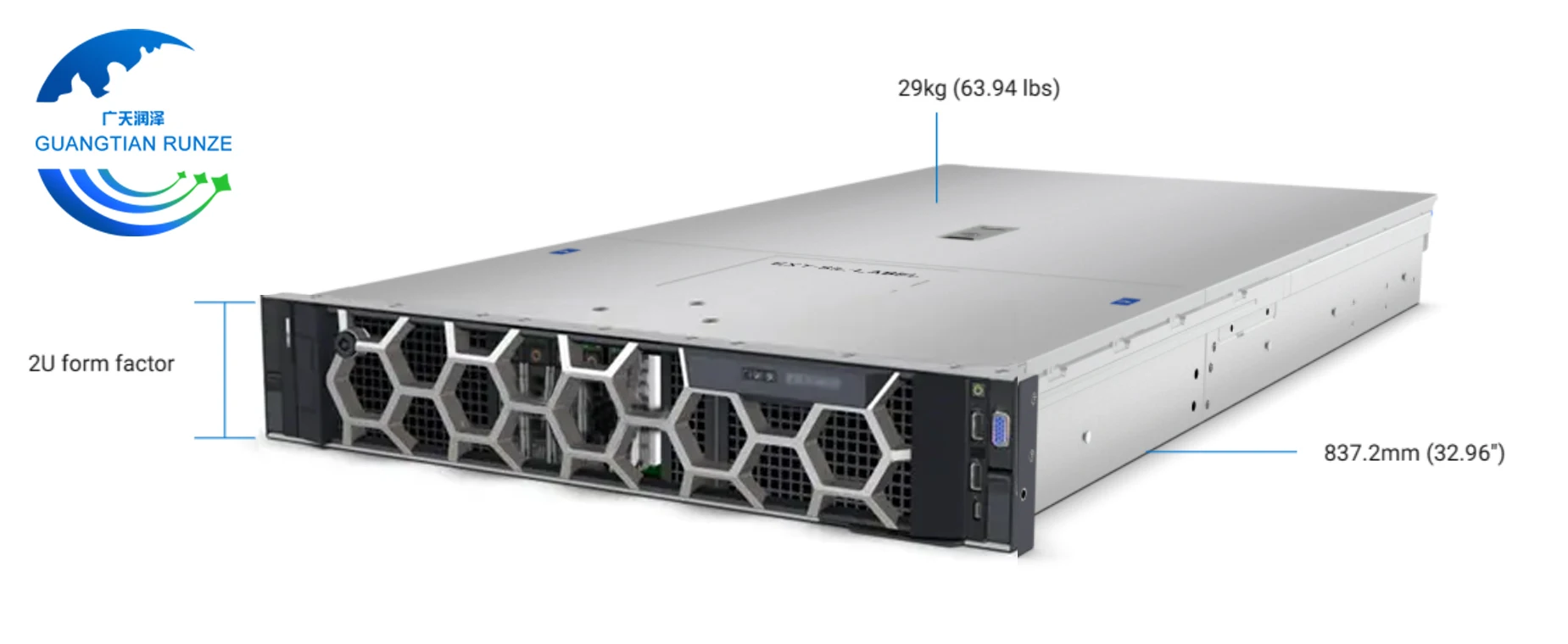 Dual GPU Server Poweredge Rack Server R750xa Platinum 8362 2.8G 64GB ...