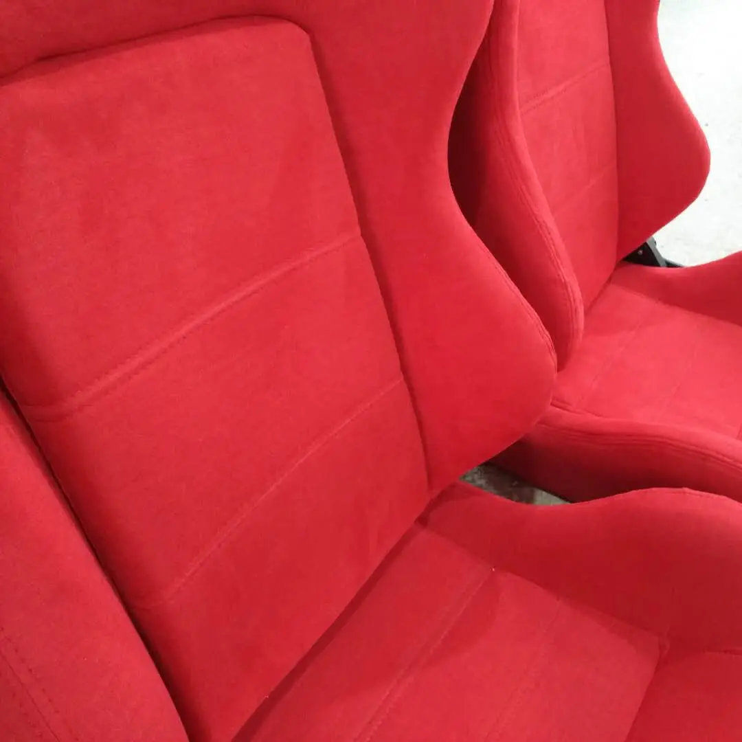 New Full Red Suede Cloth Recaro Spd Bucket Racing Seats Jbr1035 ...