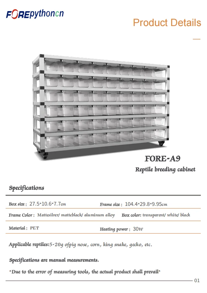 Reptile Rack System with Breeding Tubs for Ball Python - Metal and Mesh ...