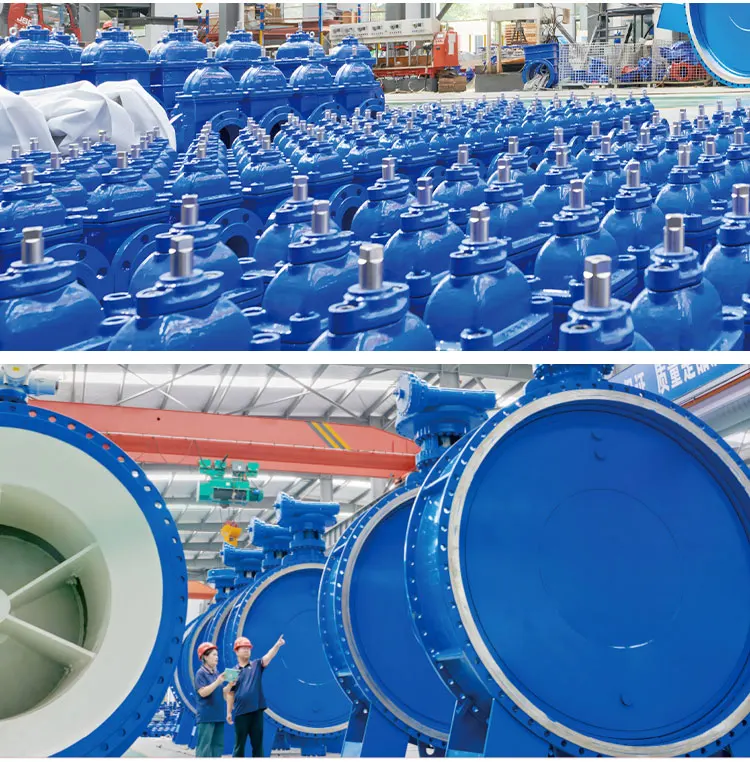 Awwa C509 Knife-Gate Valve Cast Iron Wedge Gate Valves with Electric Drive