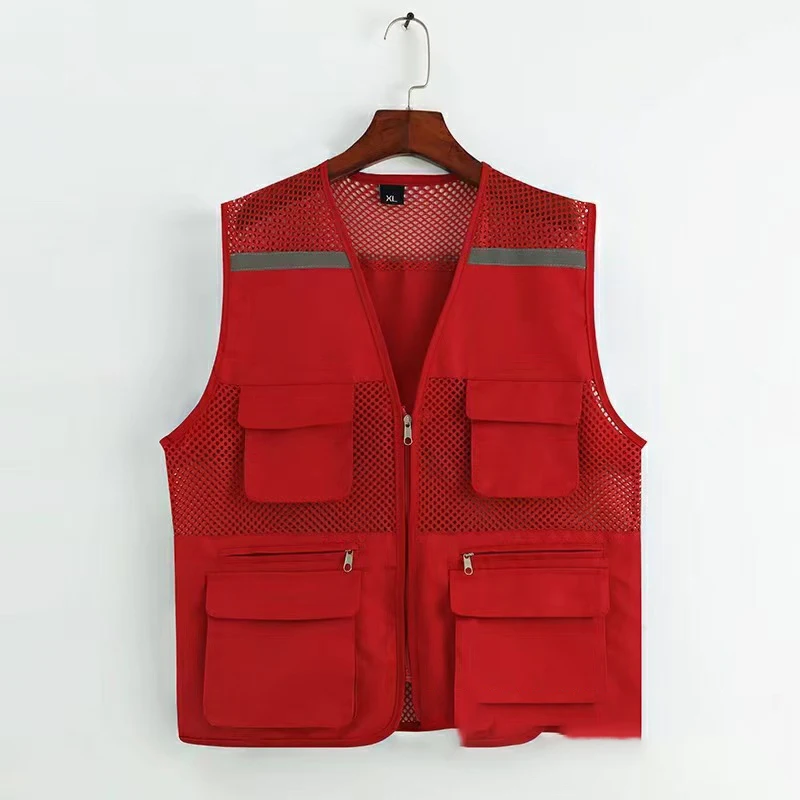Work Clothes Clean Working Garment Volunteer Vest Mesh Vest Reflective ...