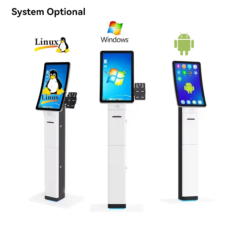 Sensitive QR Code Scanner Curved Touch Screen Self Service Ordering ...