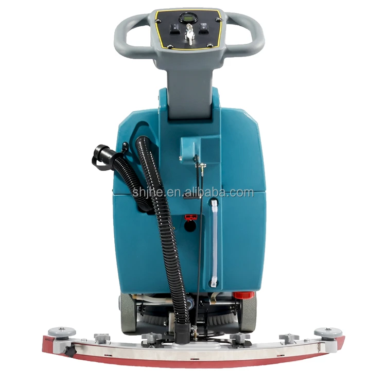 Sj-460 Electric Walk Behind Floor Scrubber Cleaning Machine With 40l ...