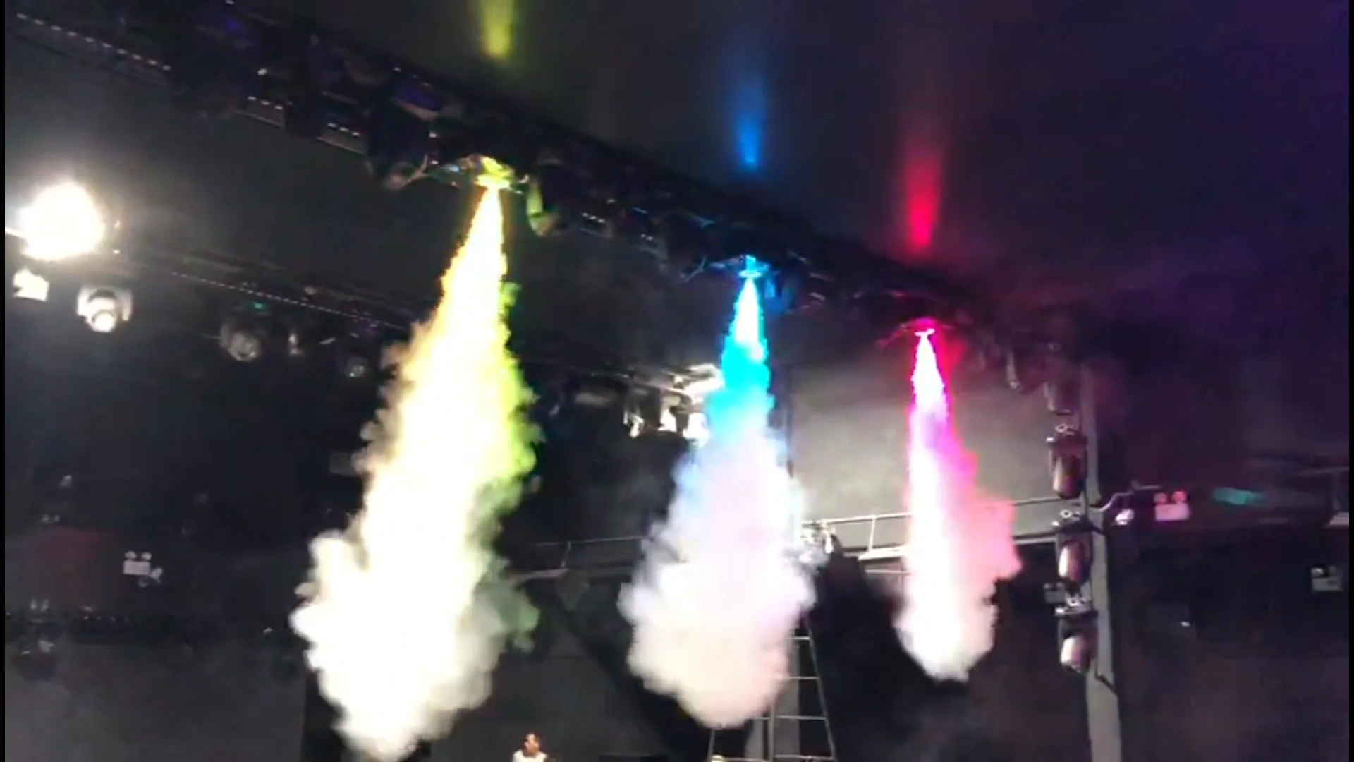 1500w Smoker Smoke Fog Machine Spray Up/down Fogger Dmx 24 Rgb Led ...