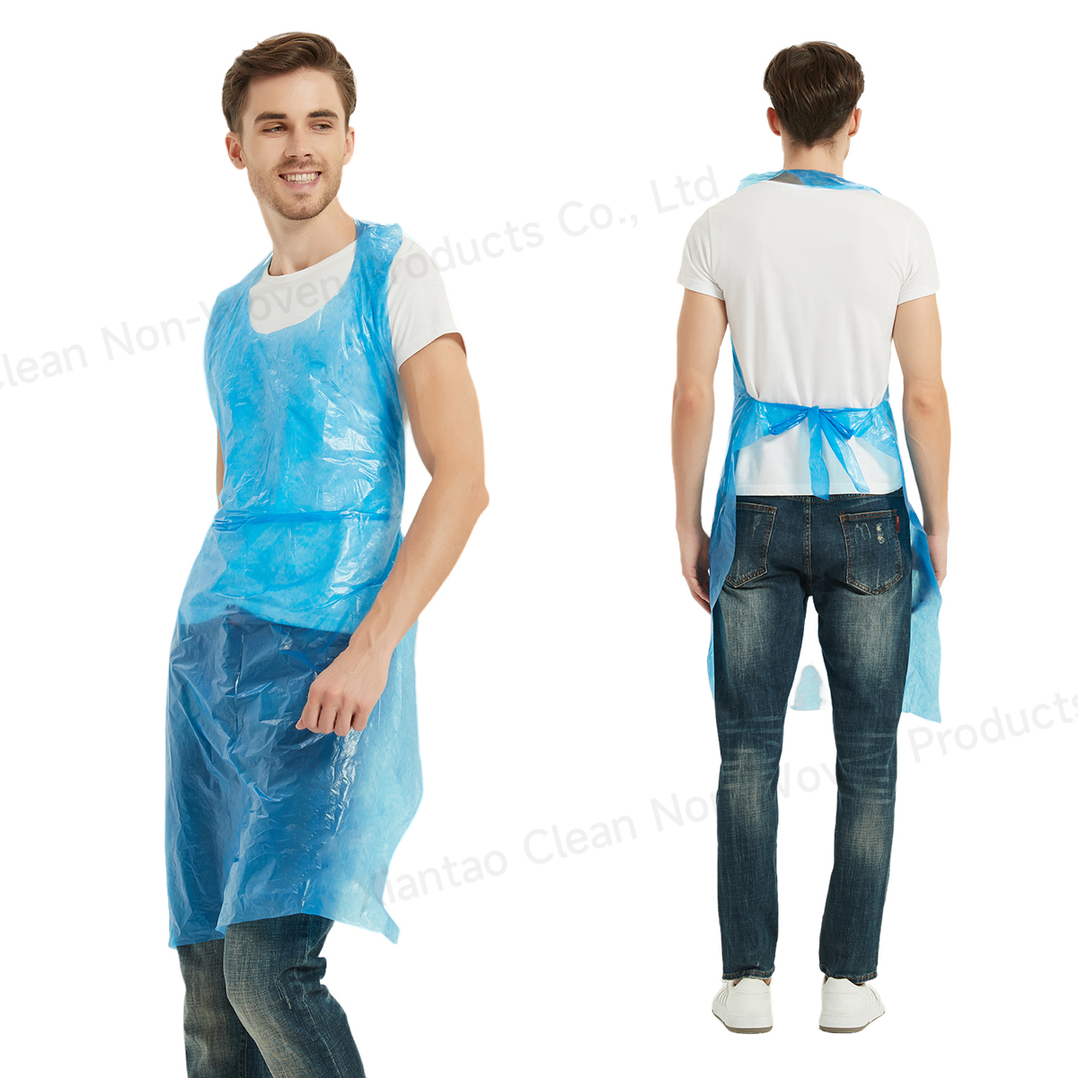 Customized Color Pe Kitchen Medical Apron Disposable Waterproof Pe ...