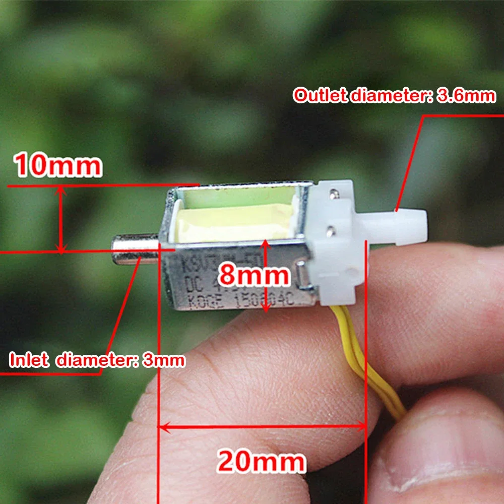 3.7v-5v Micro Solenoid Valves Normally Open Small Electromagnetic Water ...