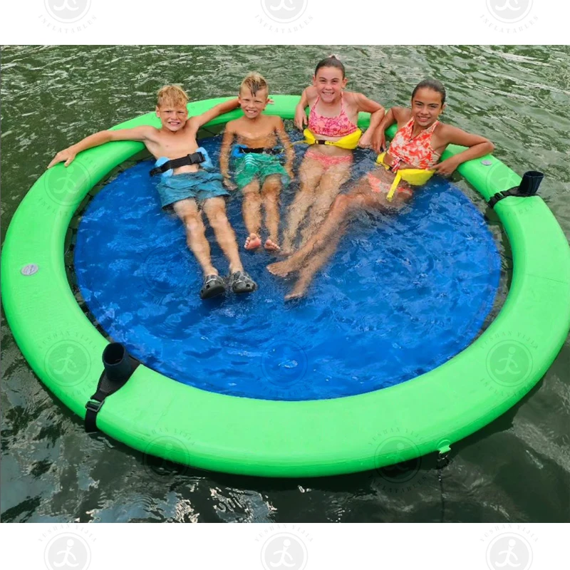 Outdoor Inflatable Water Floating Dock Pool Party Water Hammock Pool ...