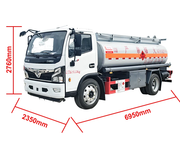 Mini Diesel Cooking Oil Tank 5000 Liters Fuel Transport Tanker Truck ...