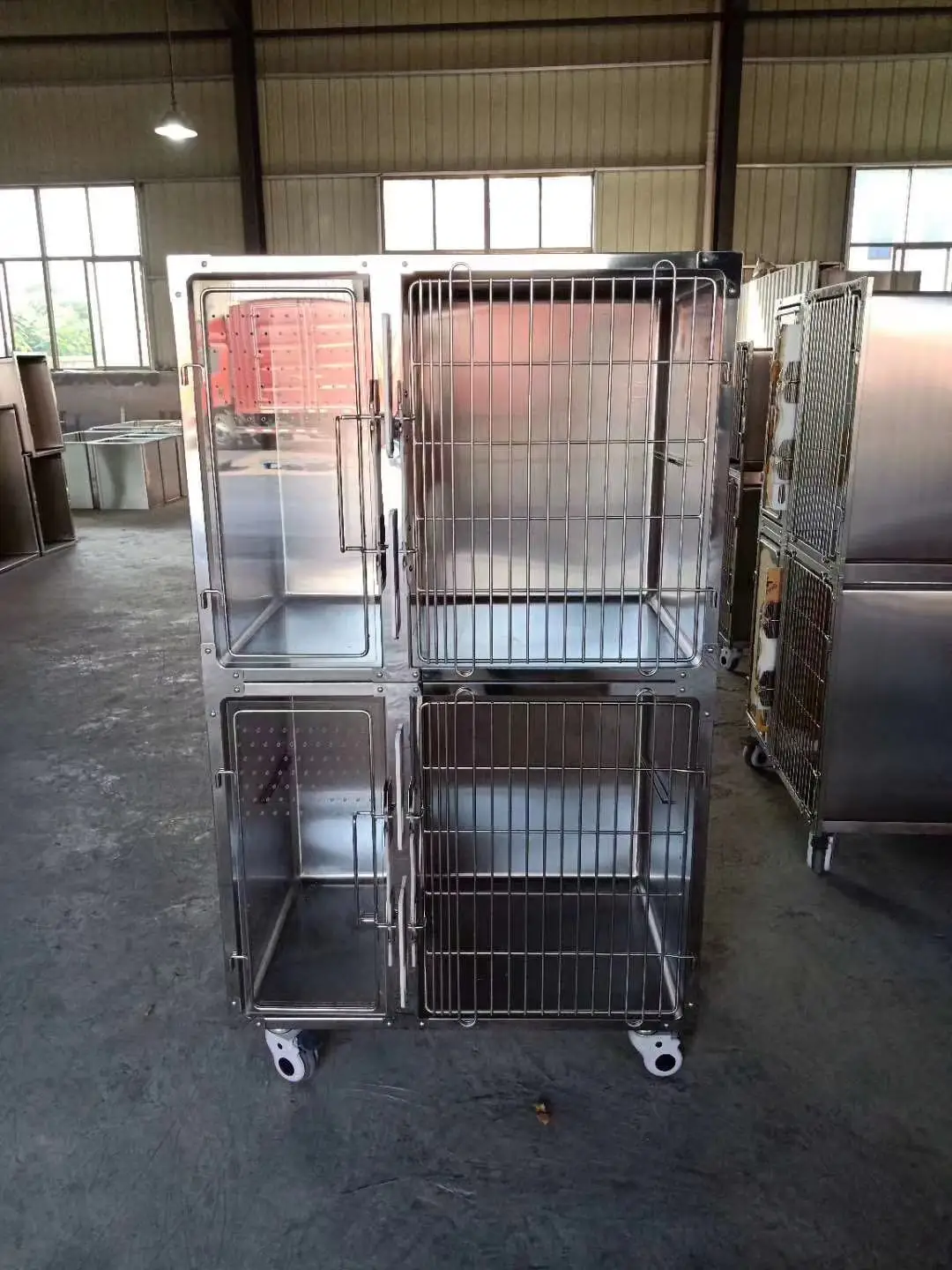 Pl-006 Stainless Separate Luxury Double Deck Relaxation Area Cat Cage ...