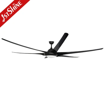 1stshine Ceiling Fan Industrial Dc Motor 6 Abs Blades Black 100 Inch ...
