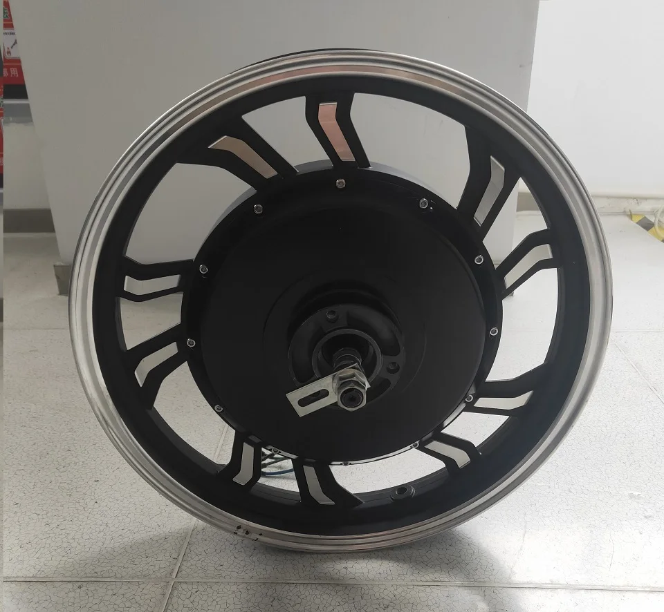 High Speed 17 Inch 2000W Electric Motorcycle Hub Motor Kit