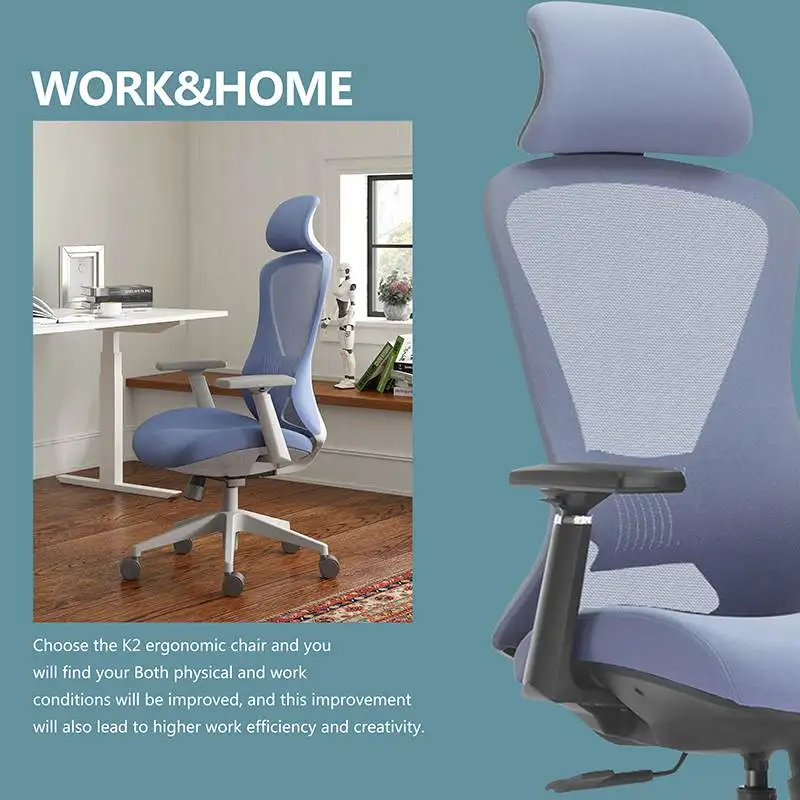Modern Commercial Mesh And Fabric Ergonomic Swivel Lift Chair Ergonomic ...