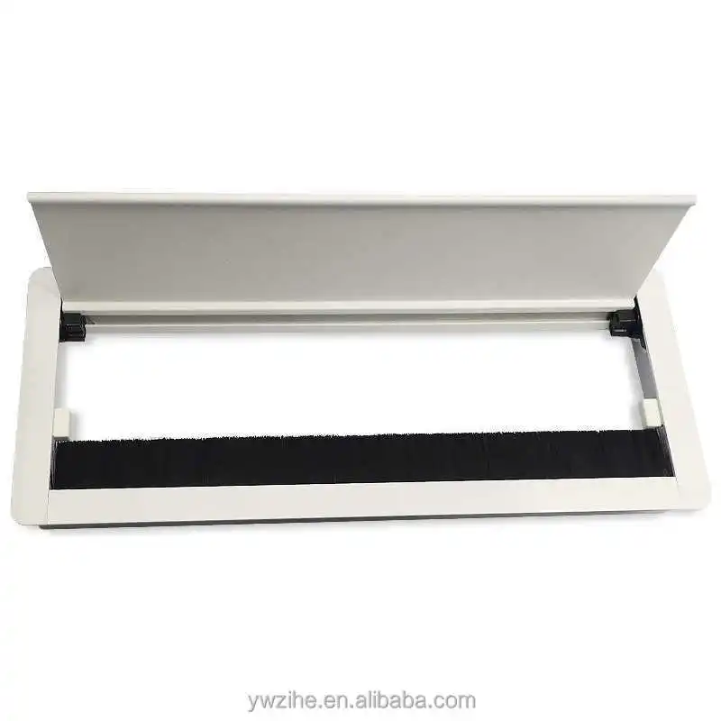 1Pcs Desk Threading Box, Aluminum Alloy Damping Buffer Cable BoxLine ...