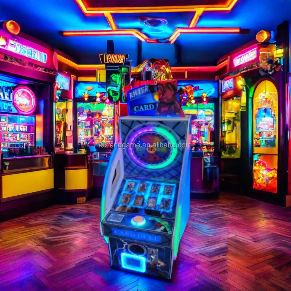 Deluxe Adult Arcade Machine Lucky Draw Card Vending & Coin Operated ...