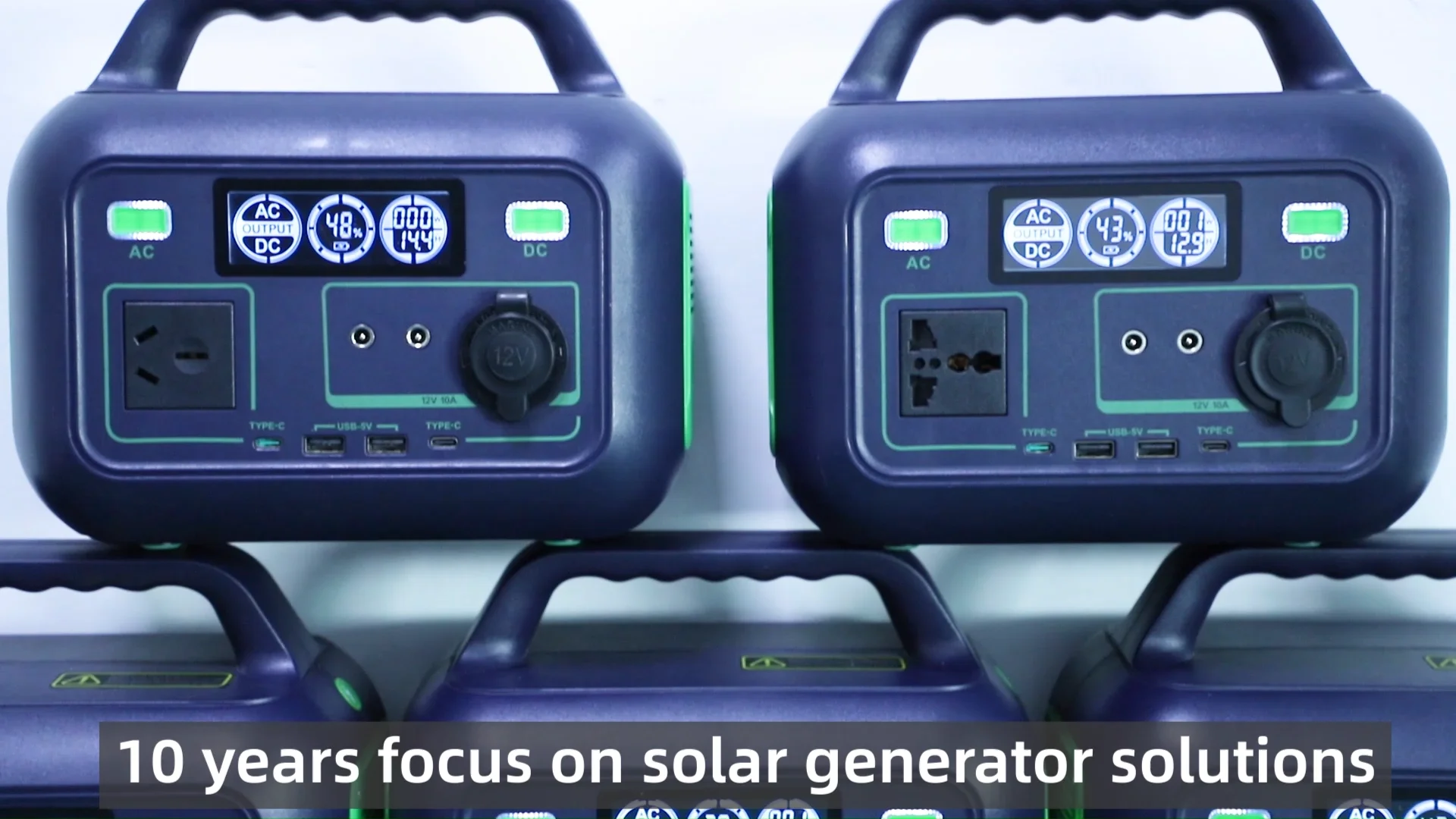 Outdoor Power Supply Camping 300w 500w Portable Solar Charging 3.0 Dual ...