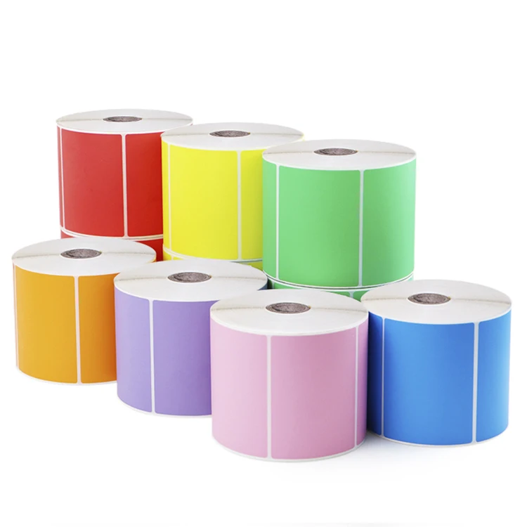 Custom Color Print 40mmx25mm Barcode Label Roll Sticker Self Adhesive ...